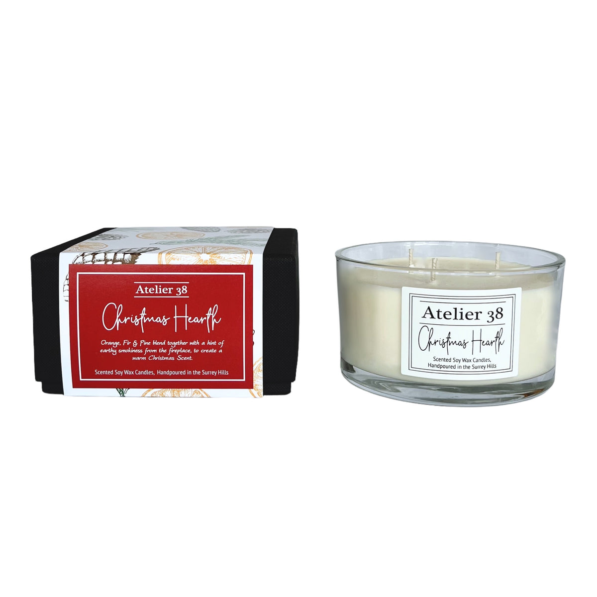 Atelier 38, Christmas Hearth, Classic Large Soy Candle